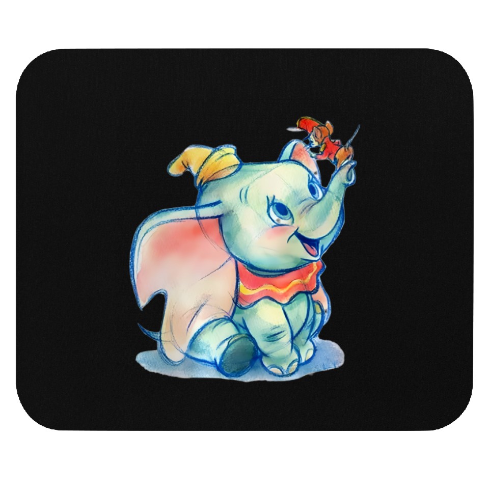 Dumbo Dumbo Watercolor Mouse Pads, Disneyland Family Disney Mouse Pads ...