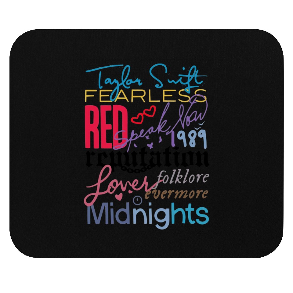Vintage Taylor The Eras Tour 2023 Mouse Pads, Taylor Album Logo 2023 ...
