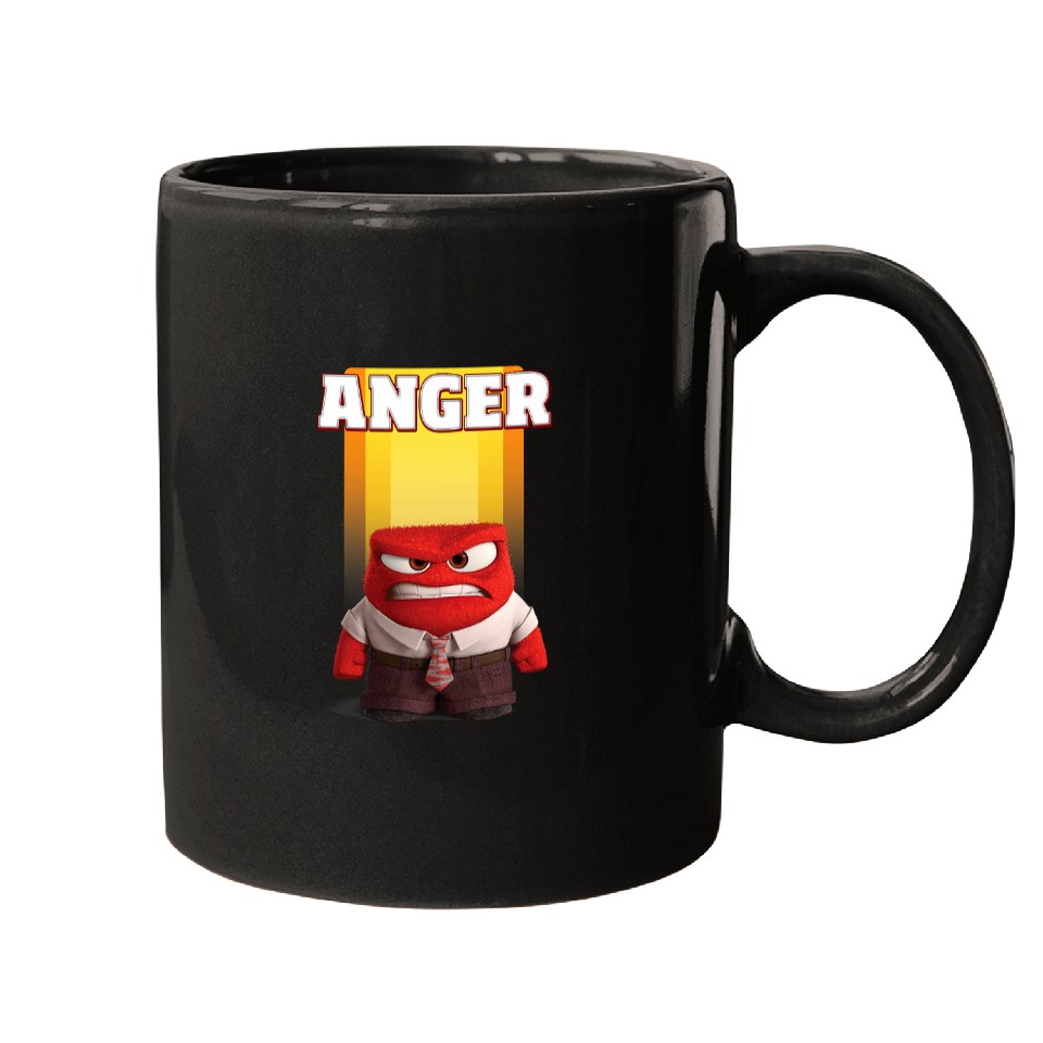 Disney Pixars Inside Out Riley's Anger Red Character Logo Mugs | ID ...