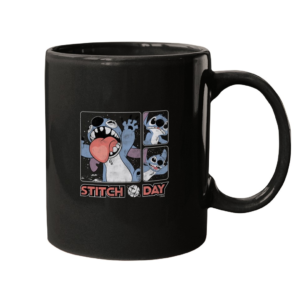 Disney Lilo & Stitch 626 Stitch Day Silly Faces Distressed Mugs | ID ...
