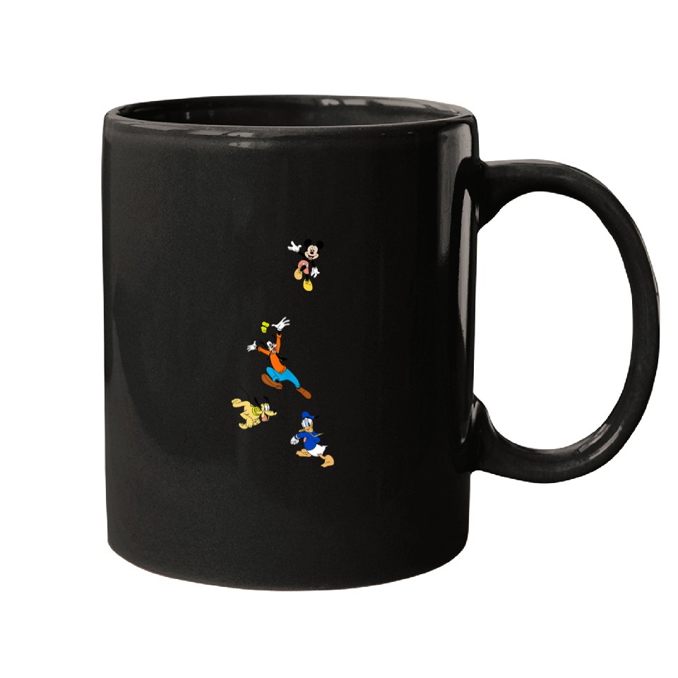 Disneyss Mickey And Friends Goofy Donald Falling Cartoon Icons Mugs ...