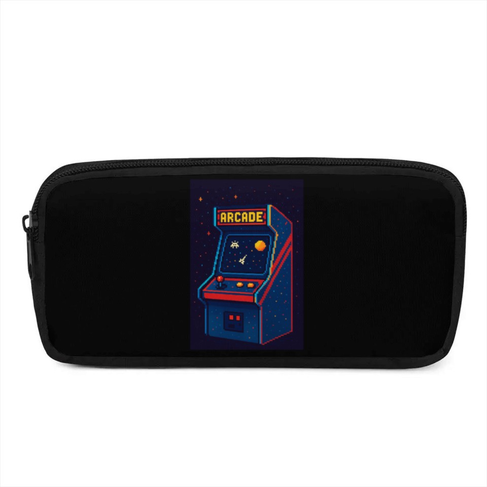 Retro Pixel Arcade Machine Design Pencil Cases | ID 68088067 by Camila ...
