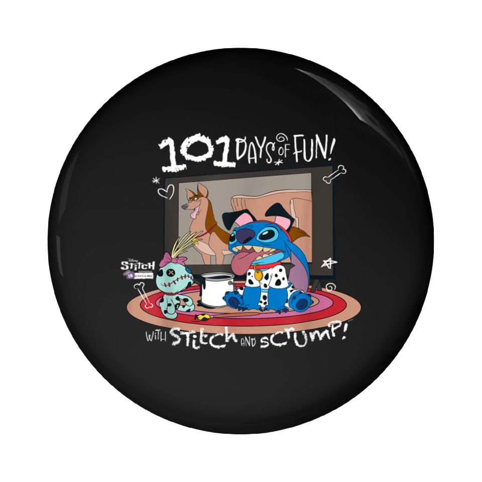 Disney 100 Stitch in Costume 101 Dalmatians Fun Pin Buttons | ID ...