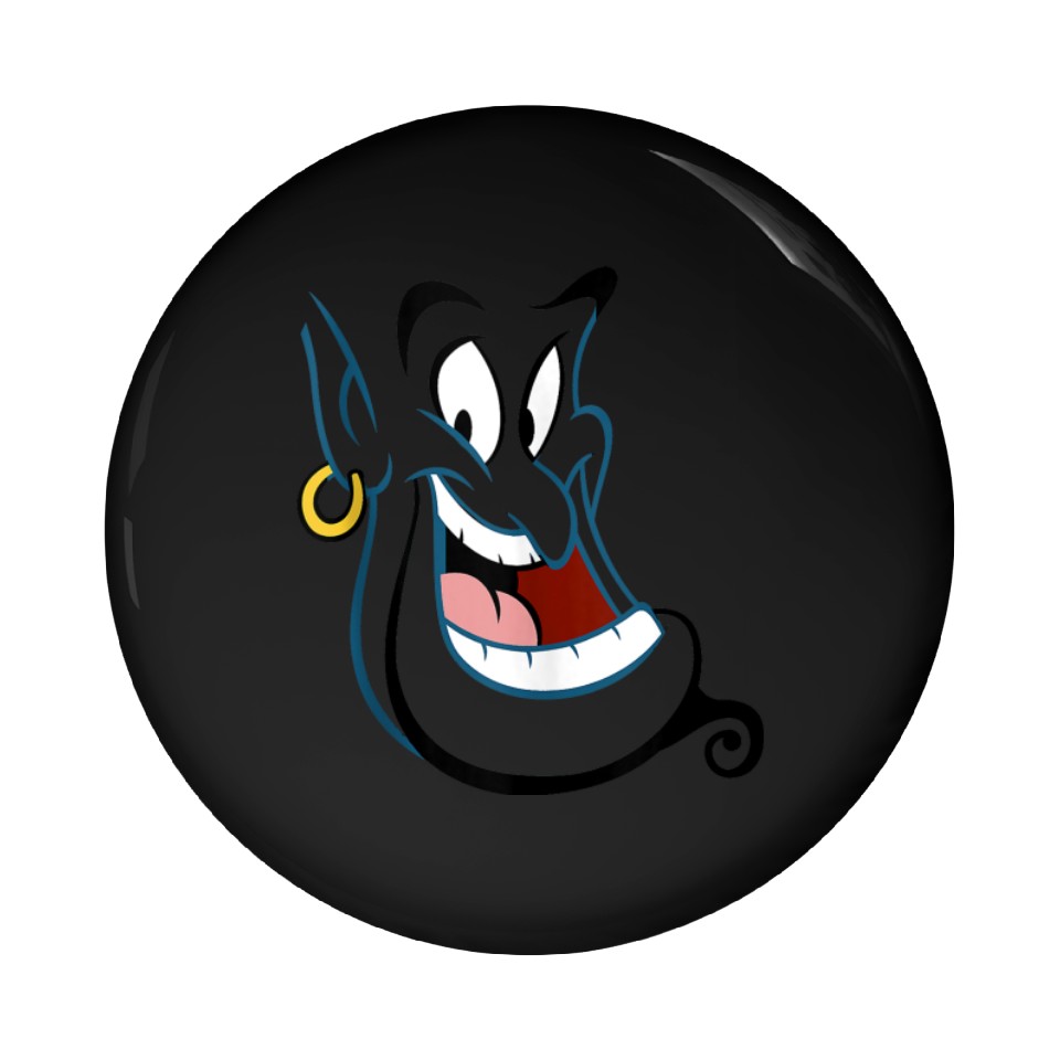 Disney Aladdin Genie Face Pin Buttons | ID 20830399 by Ella Zhang ...