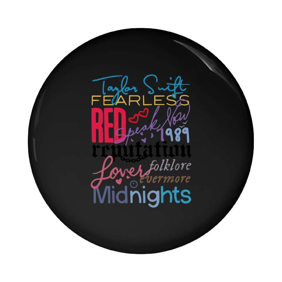 Vintage Taylor The Eras Tour 2023 Pin Buttons, Taylor Album Logo 2023 ...