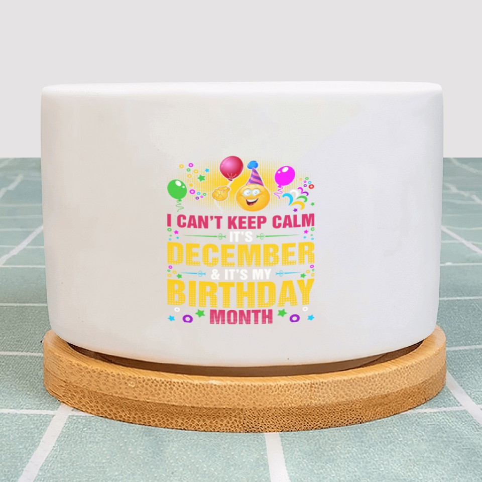 I Cant Keep Calm December My Birthday Month Plant Pots | ID 53580584 by ...