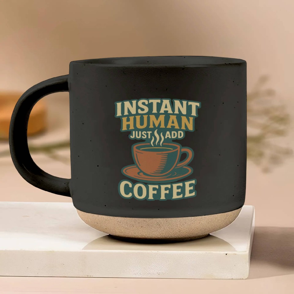 Instant Human Coffee Illustration Pottery Mugs | ID 45110024 by Camila ...