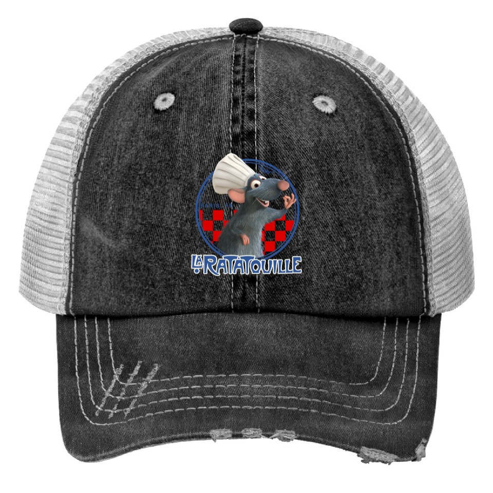 Disney Pixar Ratatouille Remy Chef Hat Portrait Graphic Print Trucker ...