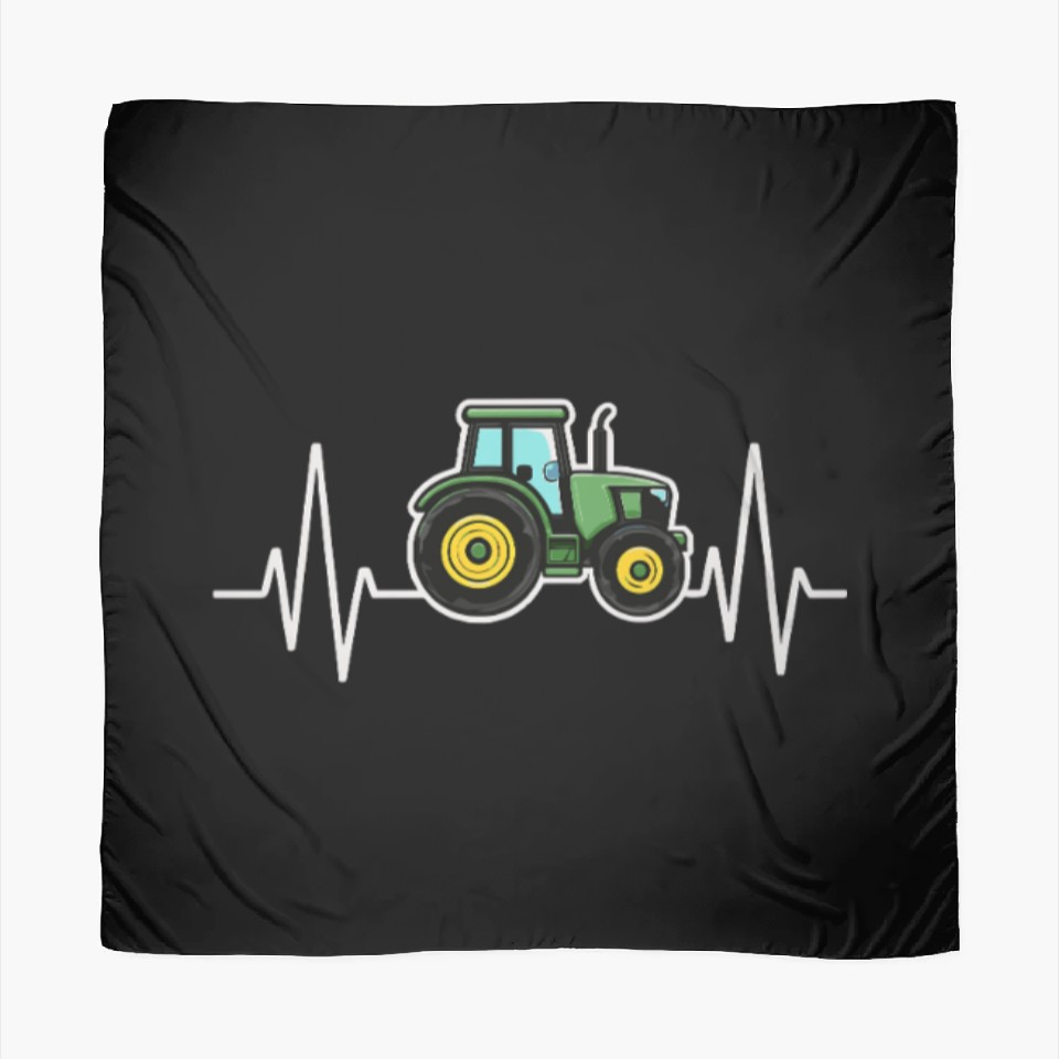 Tractor Heartbeat Line – Farming Life Design Scarves | ID 108389903 by ...