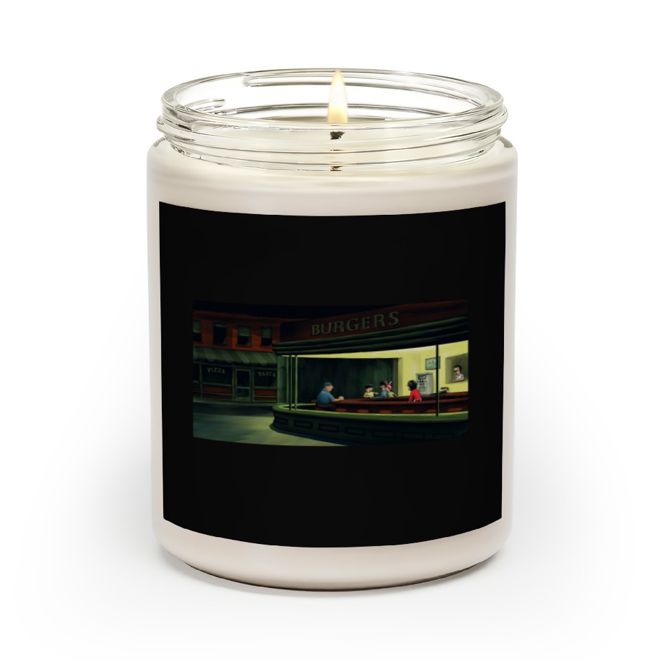 Night Burgers Edward Hopper Nighthawks Bob's Burgers Scented Candles ...