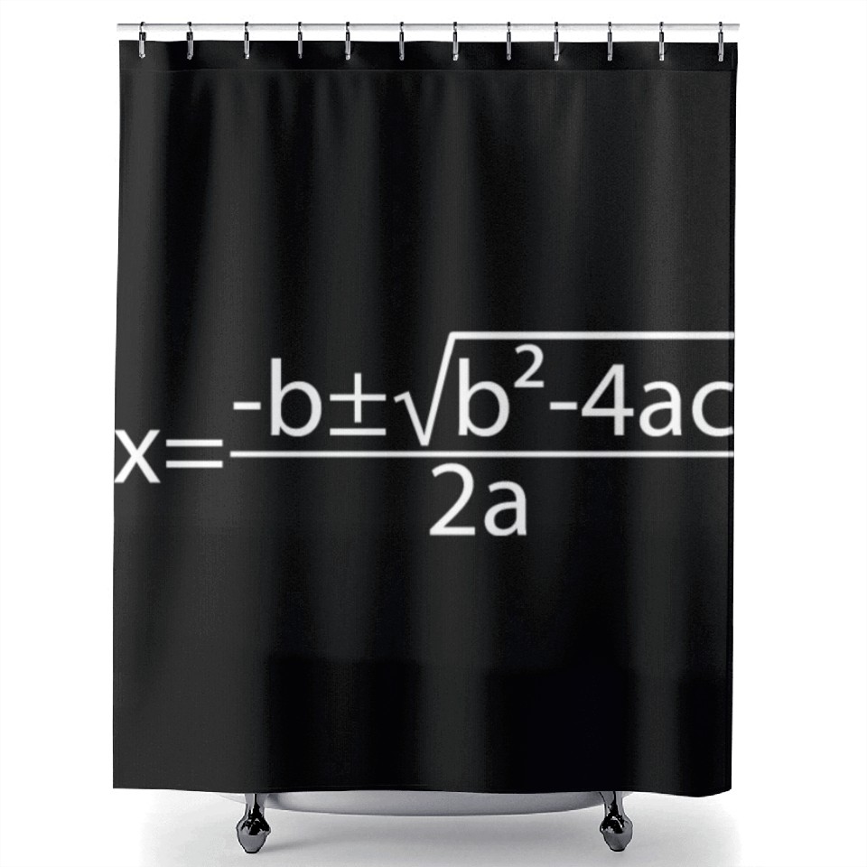 Quadratic Formula for Math class Shower Curtains | ID 90835992 by ...
