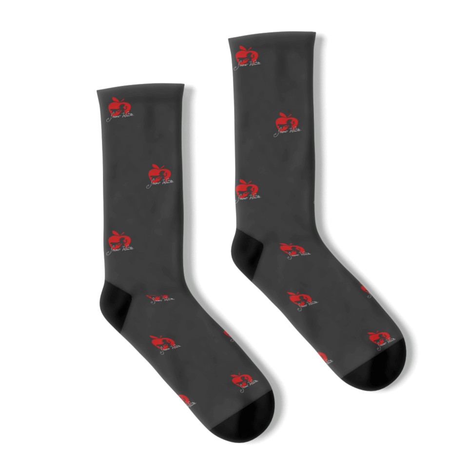 Disney Snow White The Seven Dwarfs Apple Silhouette 5391 Socks | ID ...