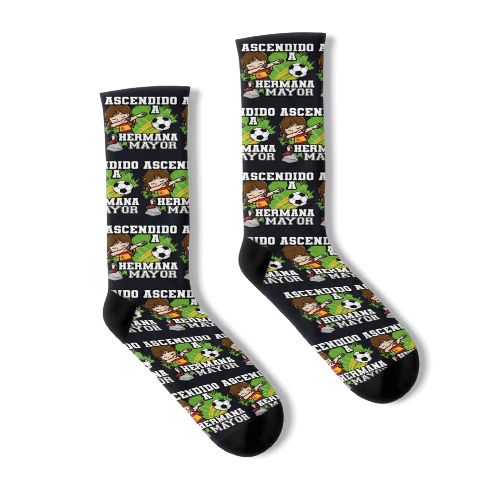 Ascendido A Hermano Mayor Soccer Player Spanish Socks | ID 67928031 by ...