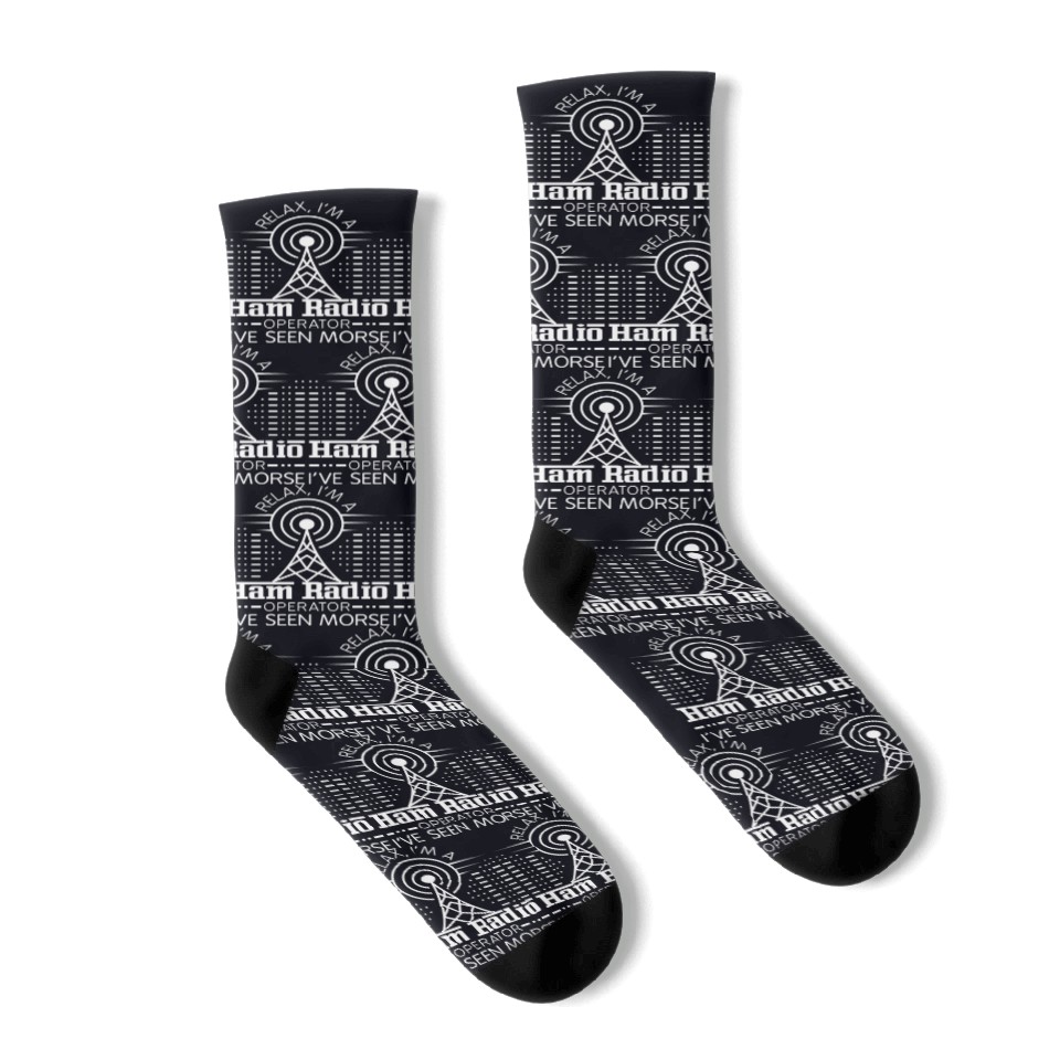 Amateur Radio Morse Code Ham Radio Socks | ID 114100083 by Camila ...