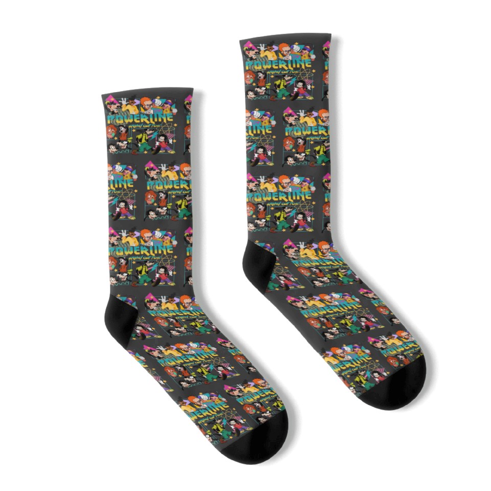 Retro Disney Goofy Movie Powerline Socks, A Goofy Movie | ID 20713719 ...