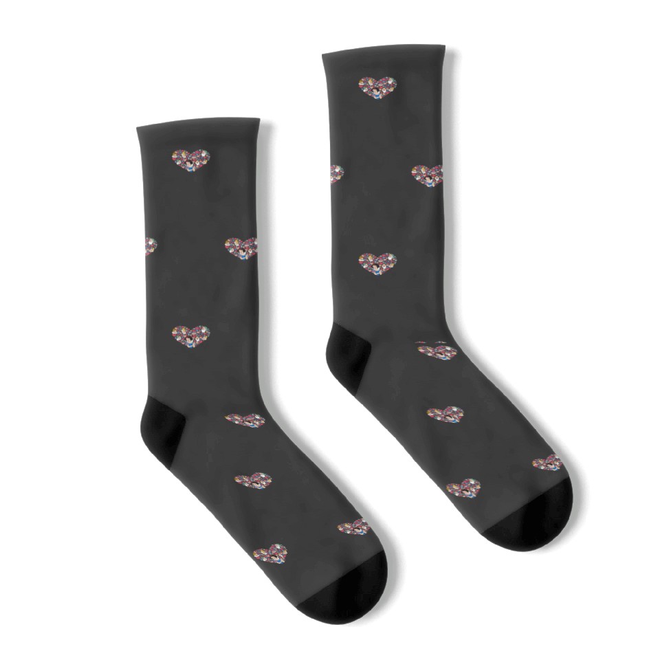 Disney Snow White and the Seven Dwarfs Heart Valentines Day Socks | ID ...