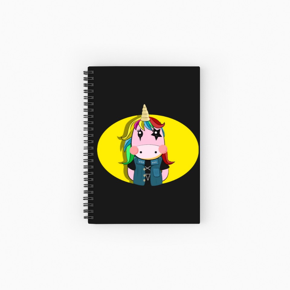 Unicorn Death Metal Spiral Notebooks Ruled Line | ID 55007080 by Camila ...