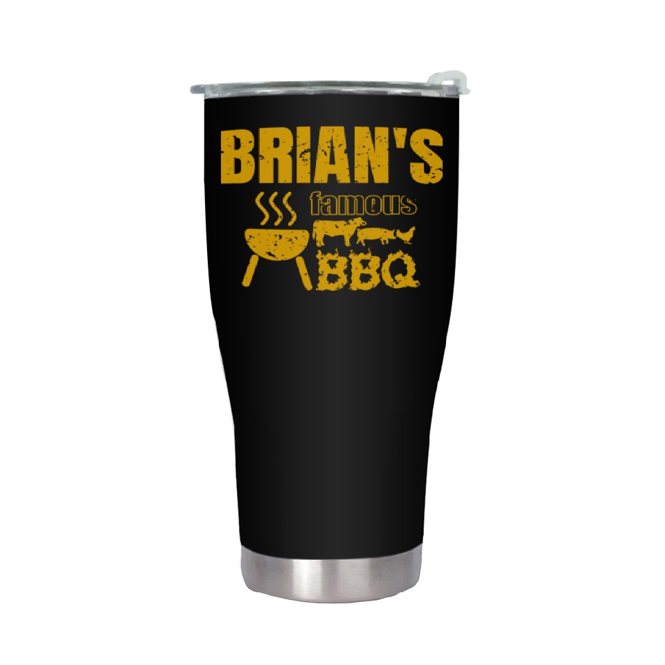 Brian Famous BBQ for the Barbecue Lover Grill Stainless Steel Tumblers ...