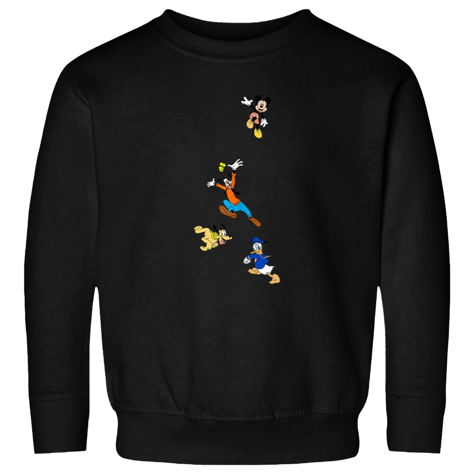 Disneyss Mickey And Friends Goofy Donald Falling Cartoon Icons ...