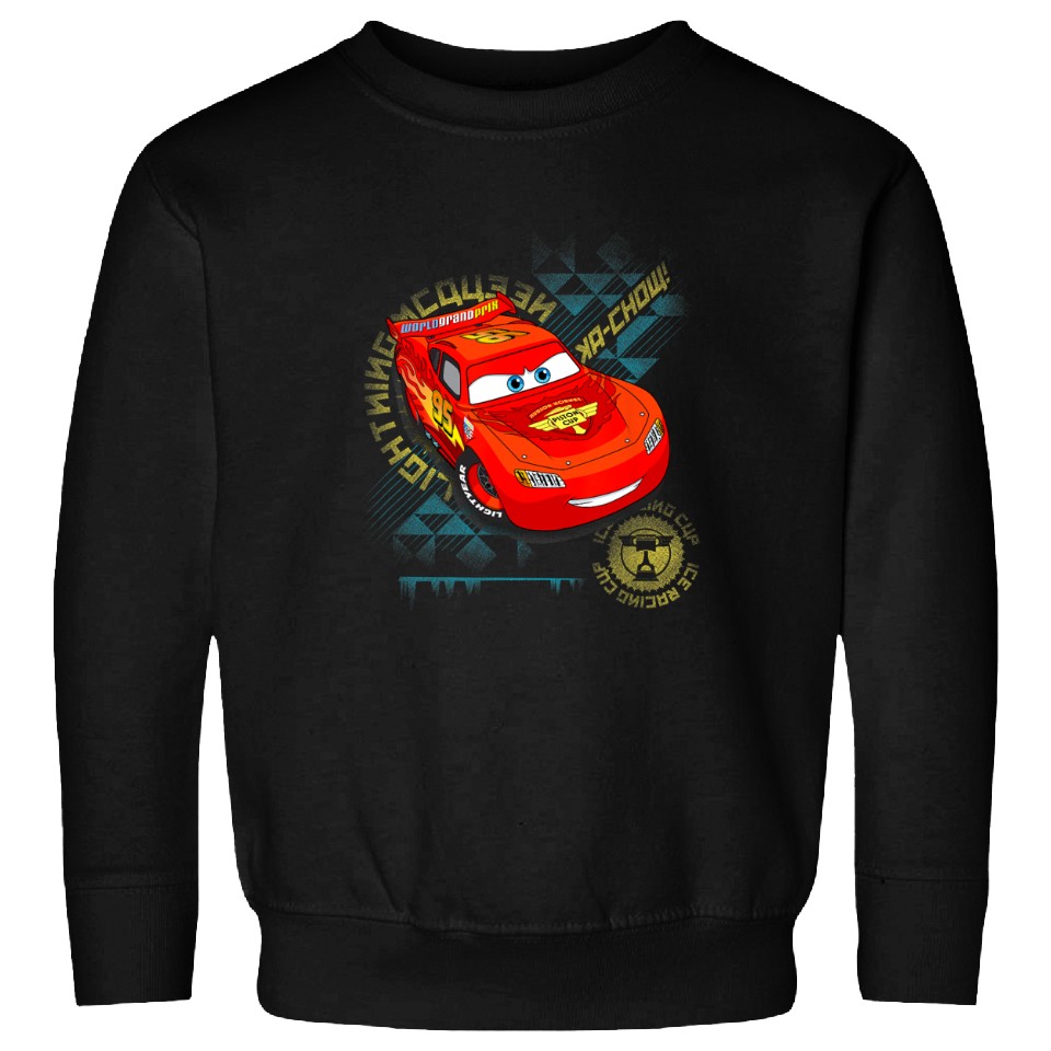 Disney Pixar Cars 2 Lightning McQueen Ka-Chow! Distressed Sweatshirts ...