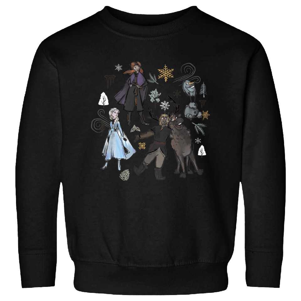 Disney Frozen Elsa Anna Kristoff And Sven Outline Group Shot ...
