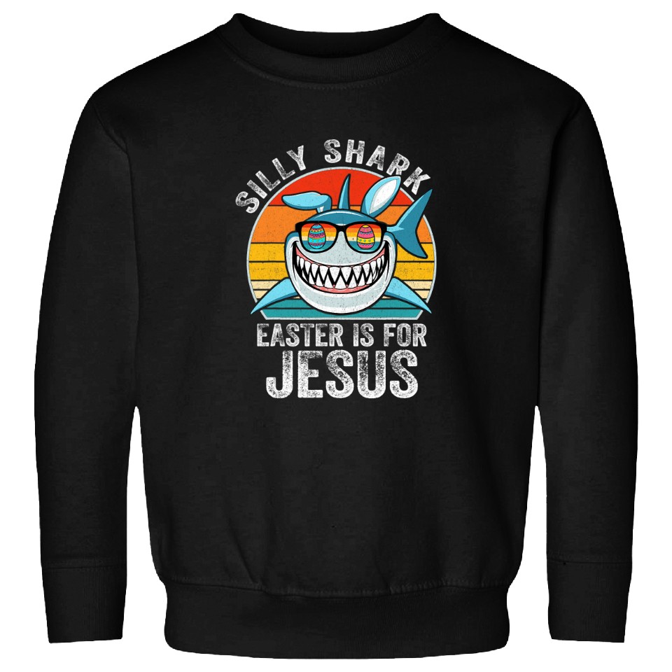 Ocean Shark Christian Christians Retro Silly Shark Tee Easter Is For ...