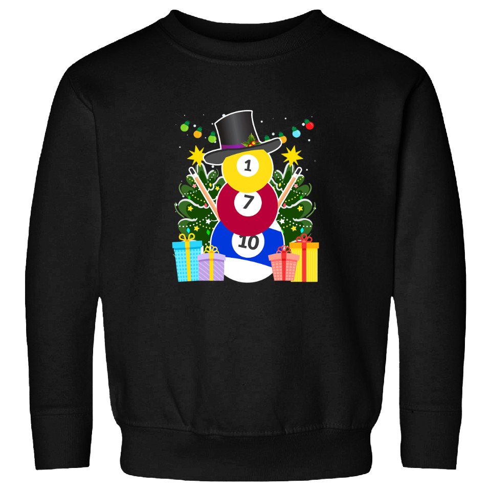 Billiards balls billiards snowman billiards Billiards 1 Sweatshirts ...