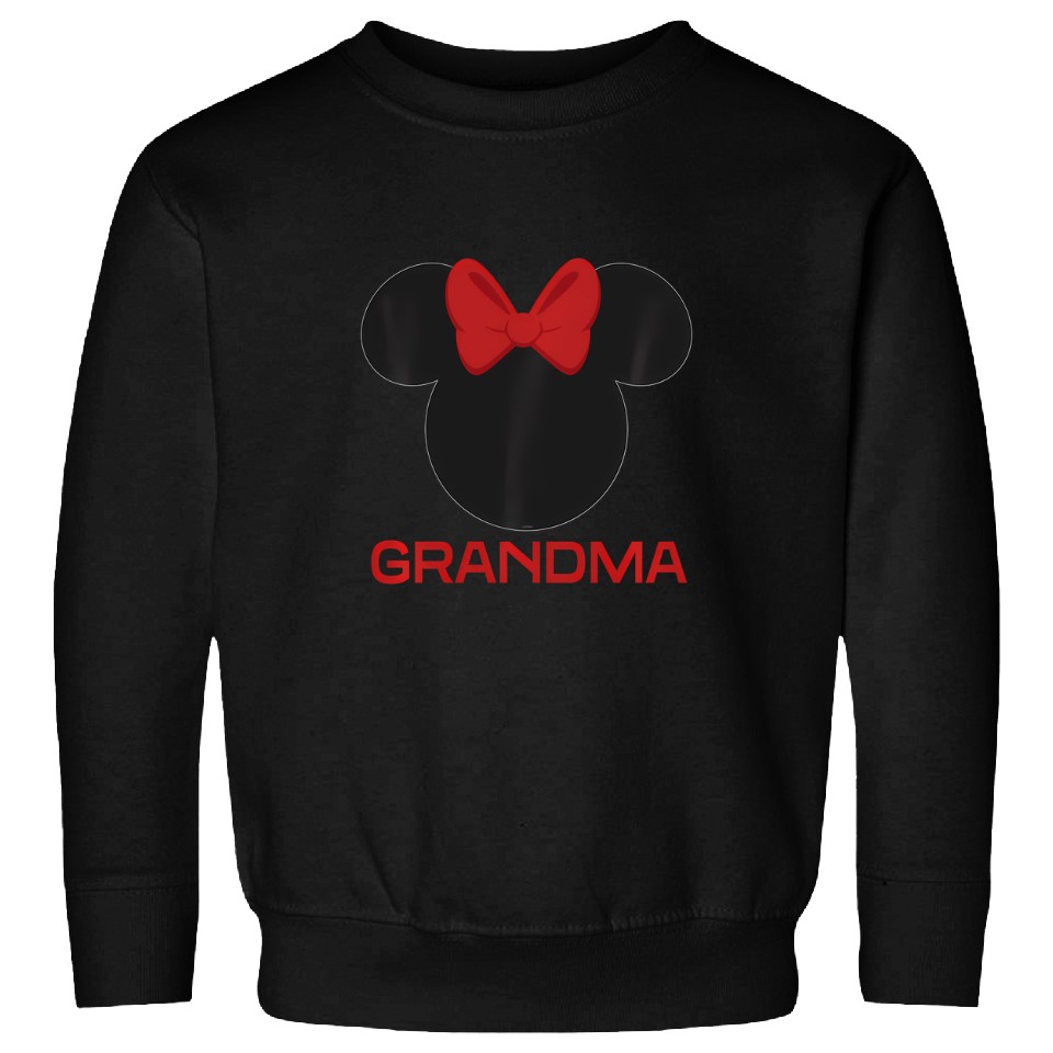 Disney Minnie Mouse Grandma Red Bow Family Mothers Day Sweatshirts | ID ...