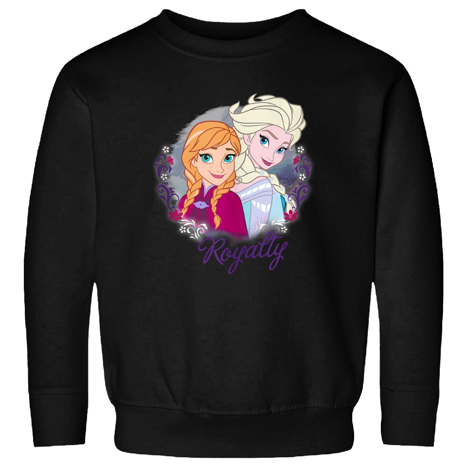 Disneyss Frozen Royalty Elsa Anna Cute Sisters Portrait Sweatshirts ...