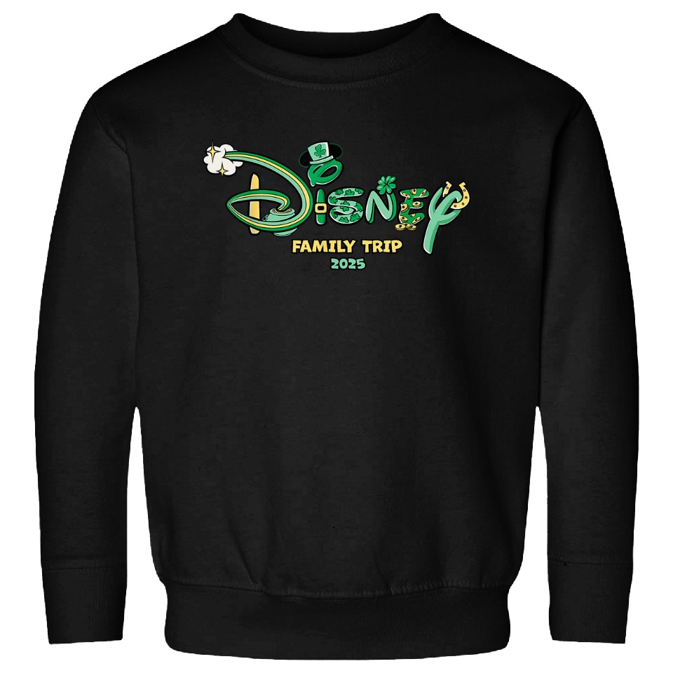 Disneyss Logo St Patricks Day Family Trip 2025 Matching Sweatshirts ...