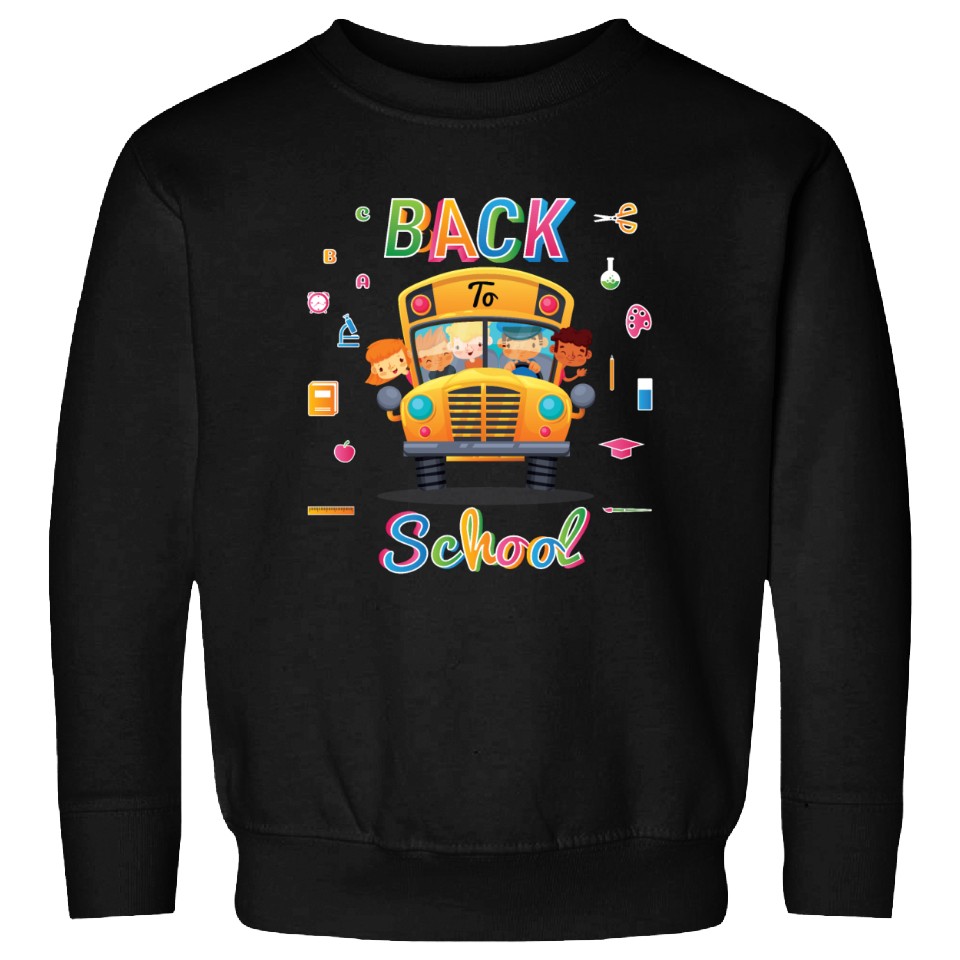 Funny Back To School Welcome School Bus Driver 1st Sweatshirts | ID ...