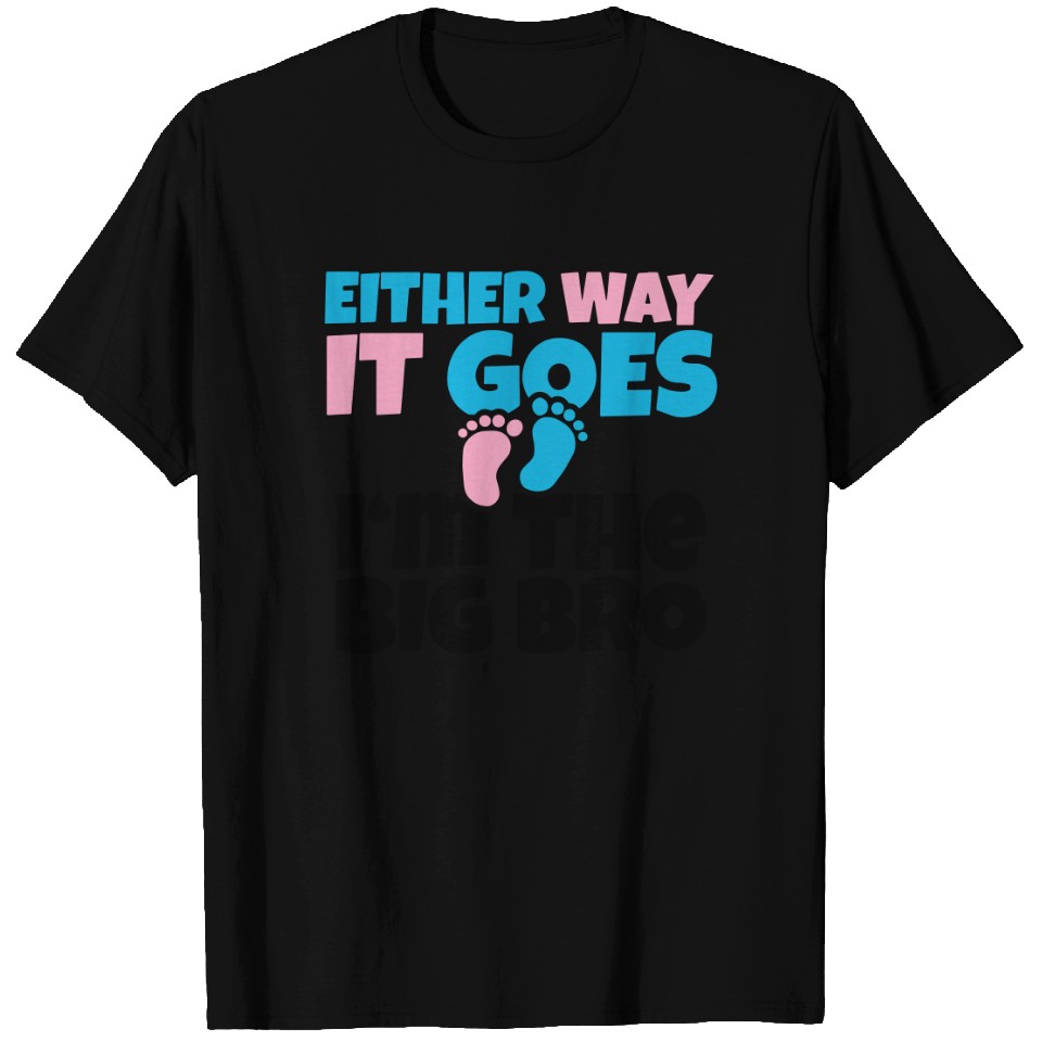 Baby Announcement to Big Brother , Gender Reveal Shirt Gift T-Shirt ...