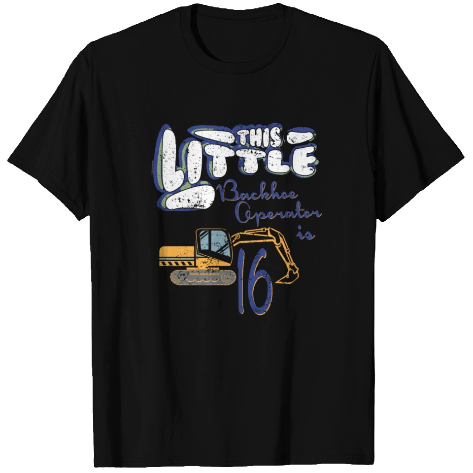Backhoe For Kids Digger Backhoe 16 Kids Backhoe T-shirt | ID 11190991 ...