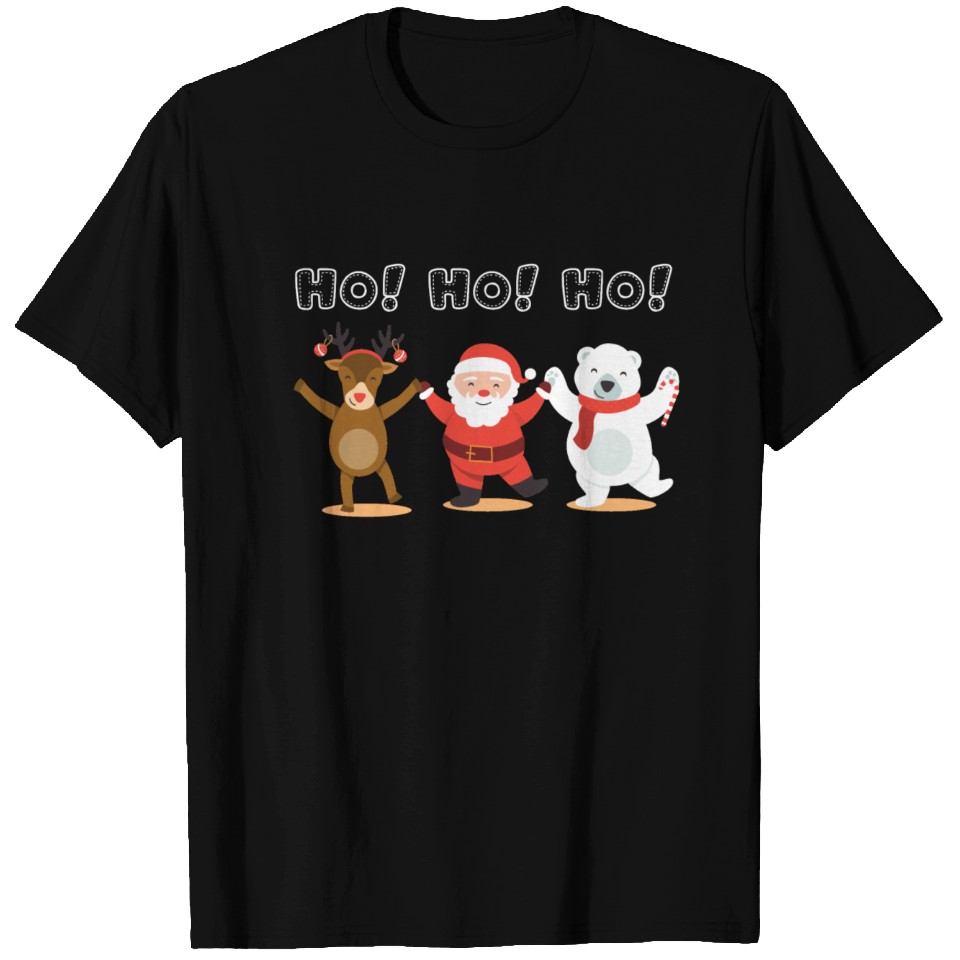Dancing Santa Rudolph Red Nosed Reindeer Hohoho T-shirt | ID 11546415 ...