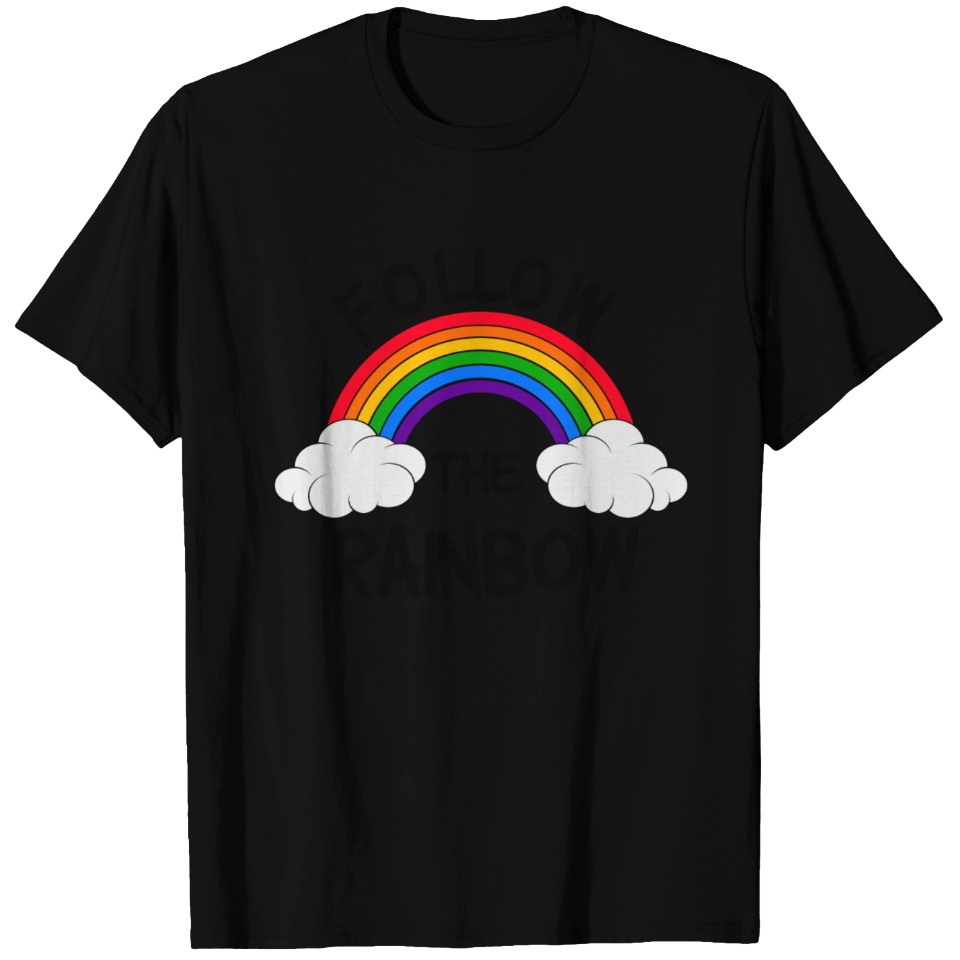 Follow the rainbow LGBT Gay Pride CSD Queer T-shirt | ID 10913792 by ...
