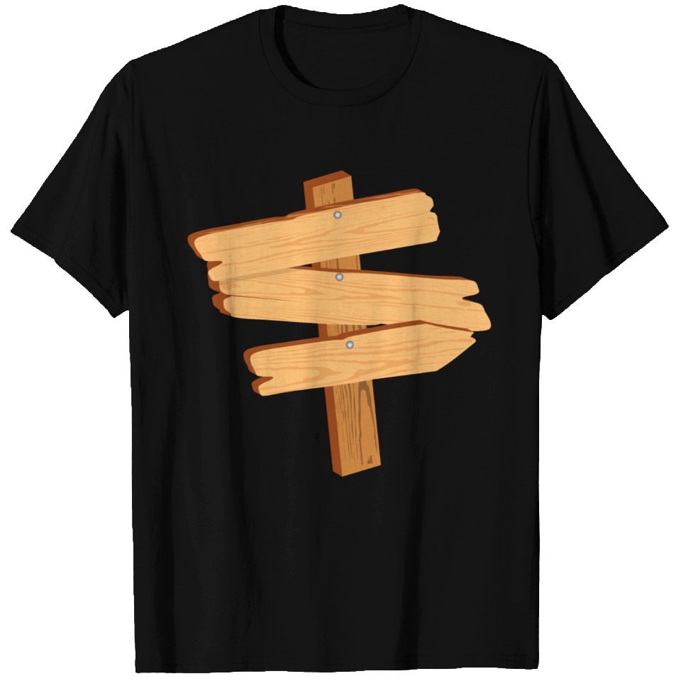 Old wood signpost for your own inscription T-shirt | 38% OFF Today Sale ...
