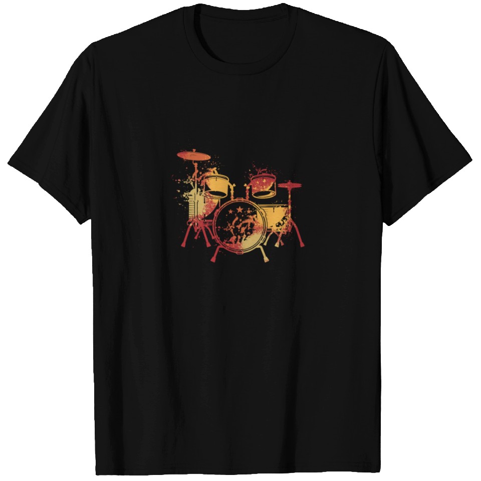 Retro Drum Set Music Drummer T-shirt | ID 10136630 by Eric Petersen ...