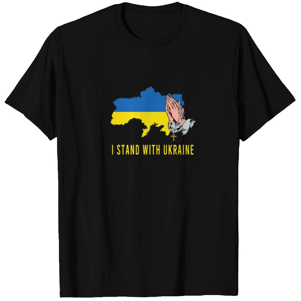 Support Ukrainian Flag I Stand With Ukraine Ukrain T-shirt | ID ...