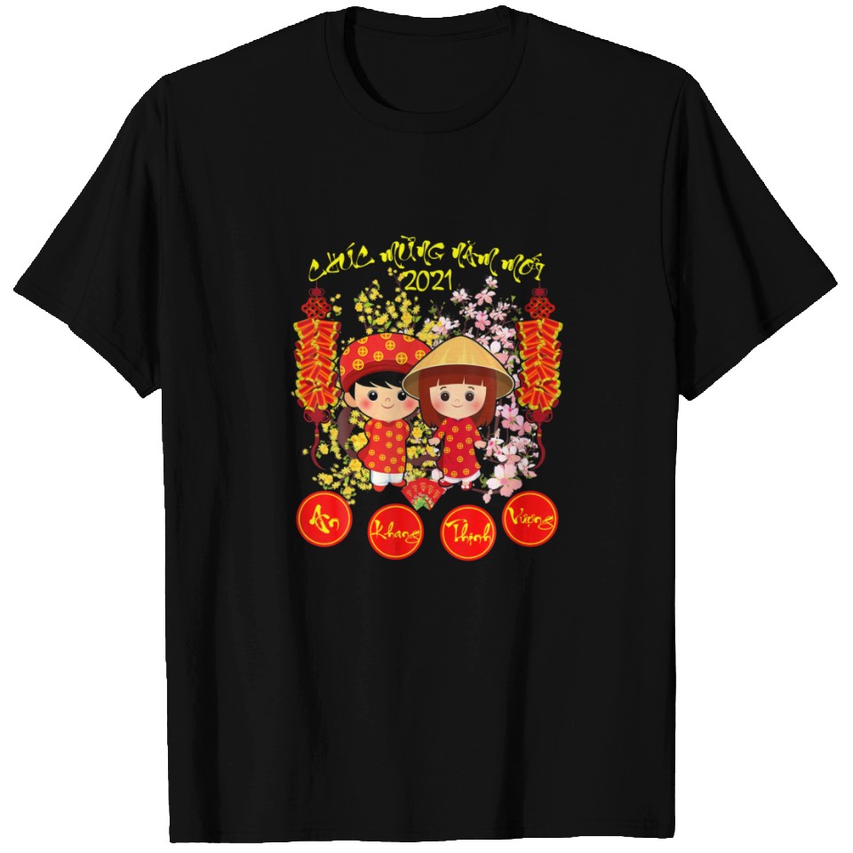 Happy Vietnamese Lunar New Year Chuc Mung Nam Moi T-shirt | ID 11951639 ...