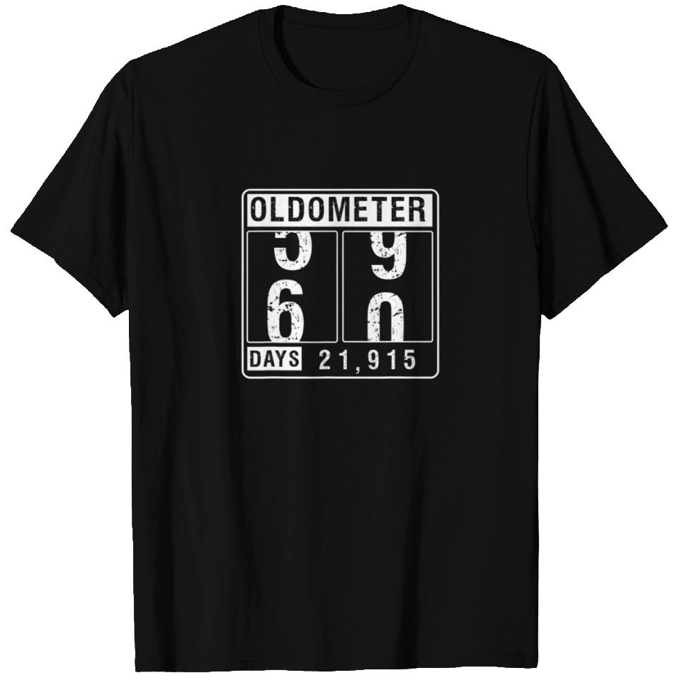 Oldometer 60 Funny 60Th Birthday Joke Humor T-shirt | ID 12404045 by ...