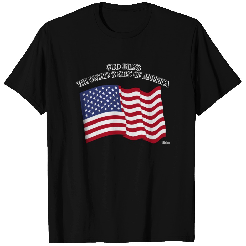 GOD BLESS THE UNITED STATES OF AMERICA US flag T-shirt | ID 12440561 by ...