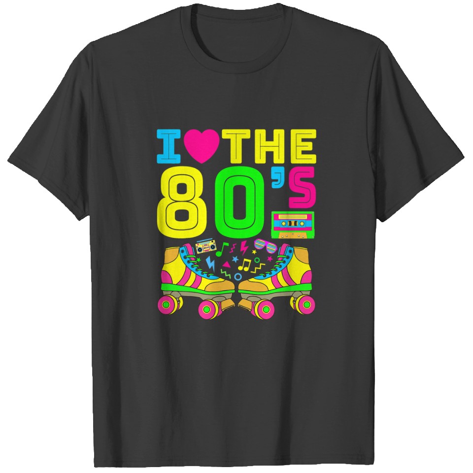 80s Girl 1980s Fashion Theme Party Outfit Eighties Costume T-Shirts ...