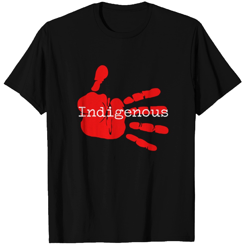 Native American Indigenous Red Hand T-Shirt | ID 12576547 by Namn ...