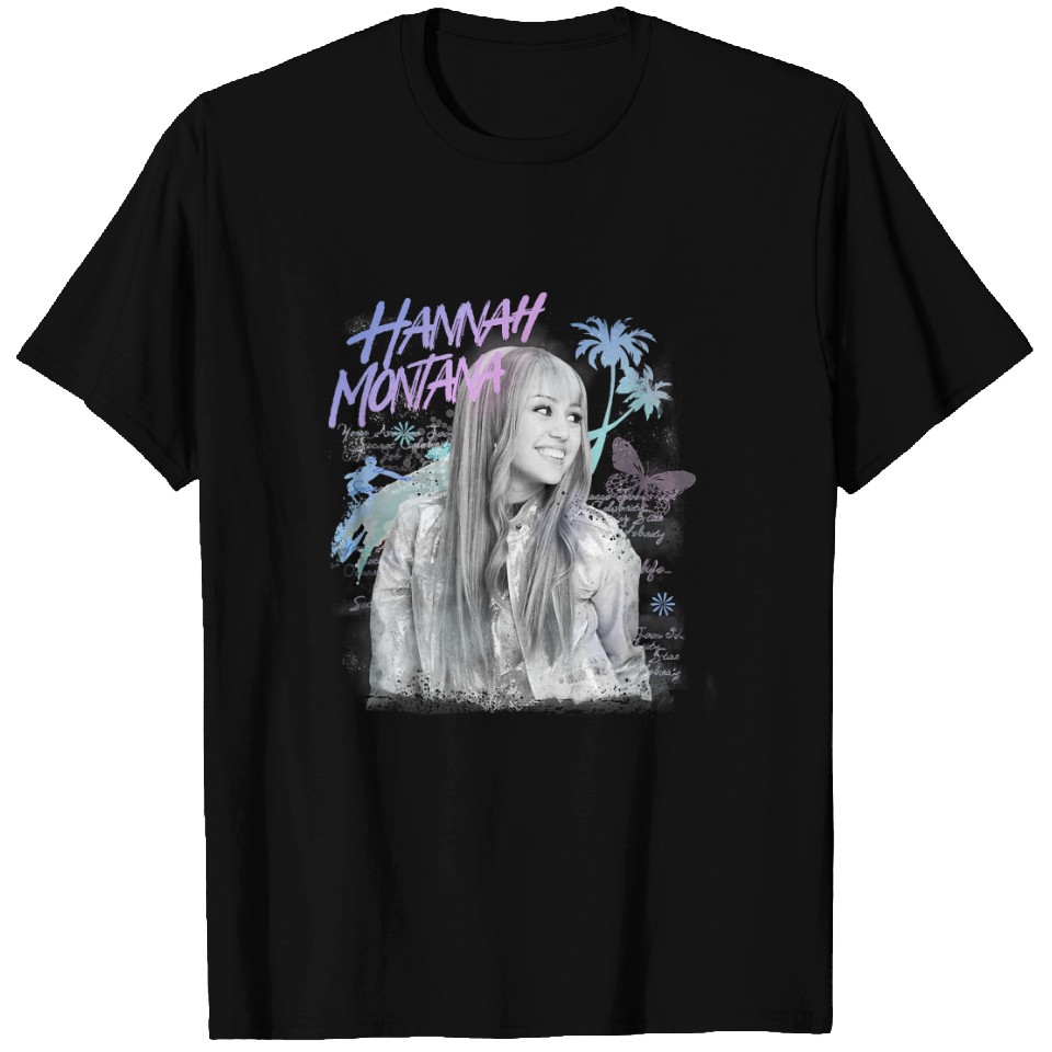 Disney Hannah Montana Iconic Teen Idol Big Chest Portrait T-Shirts | ID ...