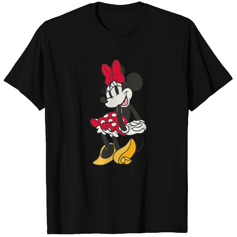Disney Minnie Mouse Vintages Sassy Pose Small Pocket Logo T-Shirts | ID ...