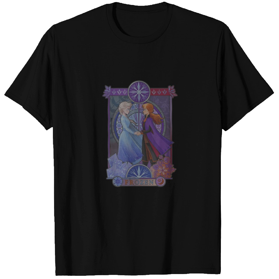 Disney Frozen 2 Elsa Anna Split Geometric Poster T-Shirts | ID 21757771 ...