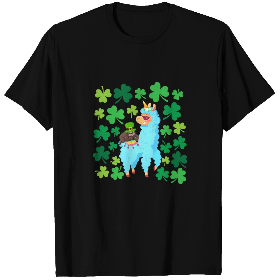 Lama Llama Irish Shamrock Llama Lover Women Girl Happy St. Patricks Day ...