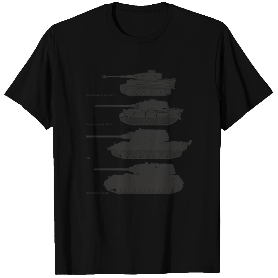German heavy tanks - Ww2 Tanks - T-Shirt | ID 601778 by Namn | Printblur