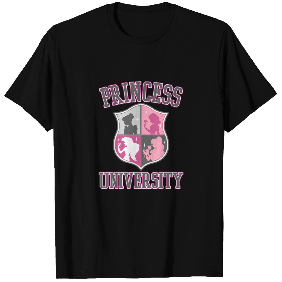 Disney Princess University College Text Logo Gra T-Shirts | ID 22286422 ...