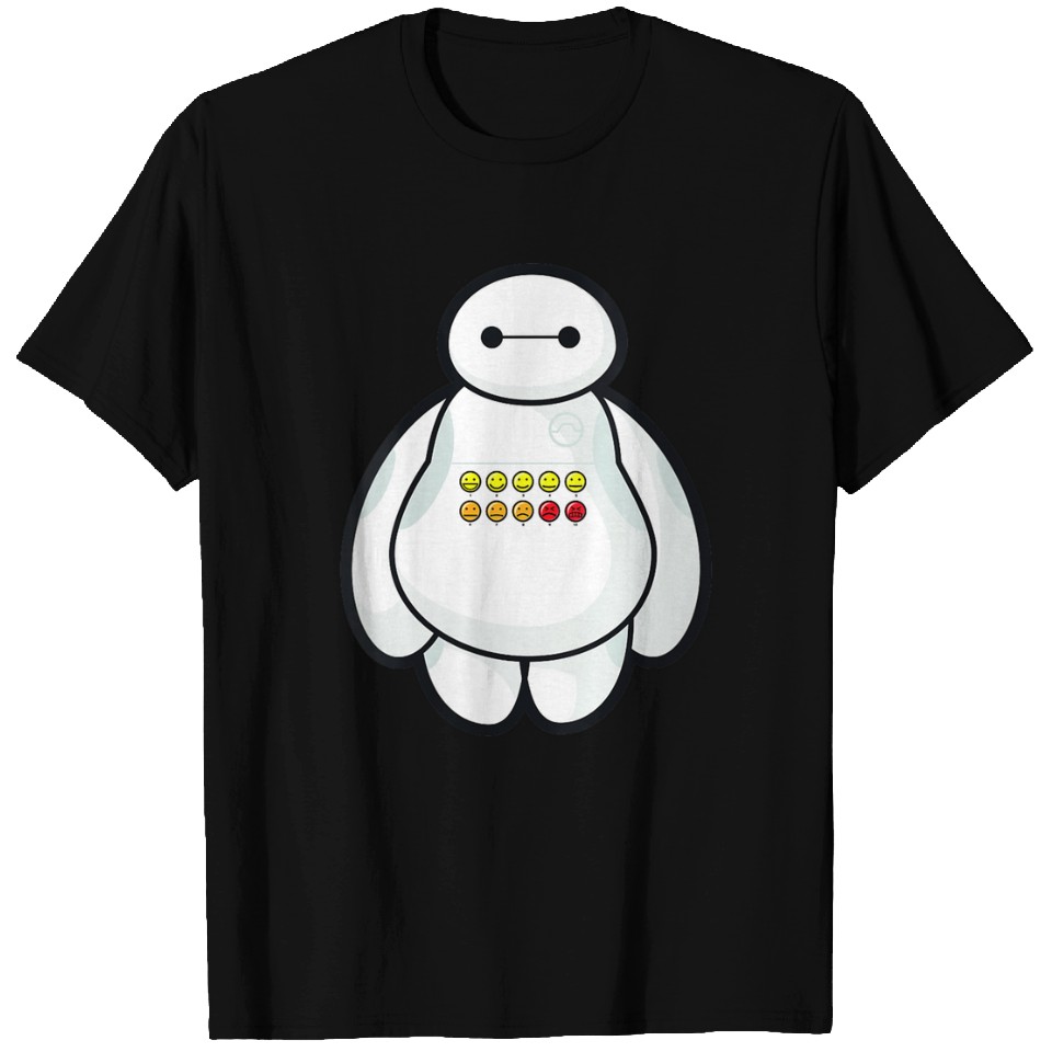 Disneyss Big Hero 6 Baymax Displaying Different Levels Of Pain T-Shirts ...